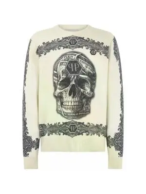 Philipp Plein Baroque Skull Long-sleeve Sweater