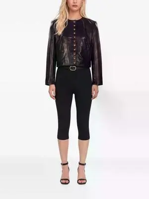 R13 Leather Button-up Jacket