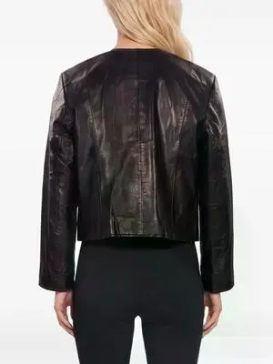R13 Leather Button-up Jacket