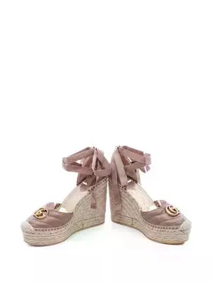 Gucci Gg Marmont Wedge Espadrilles