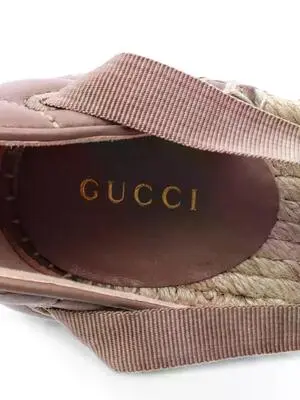 Gucci Gg Marmont Wedge Espadrilles