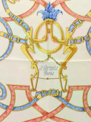 Hermès 2010s L'instruction Du Roy Scarf - White