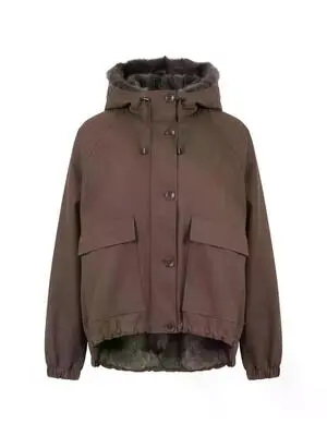 VALENTINI 1972 Hooded Raglan-sleeve Coat - Brown