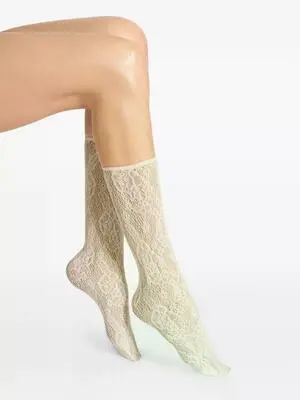 Wolford Infinite Rose Net Socks