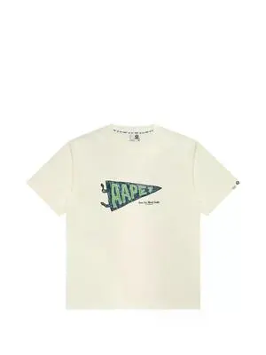AAPE BY *A BATHING APE Logo-print T-shirt - Neutrals