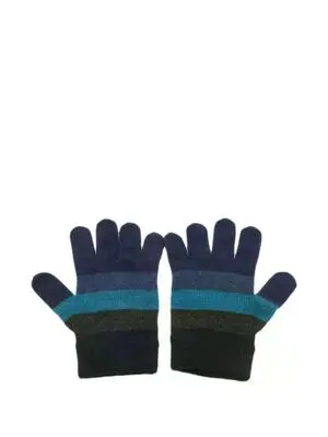 Fendi Striped Gloves