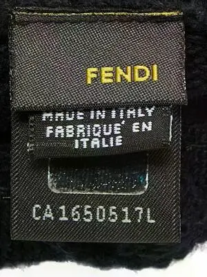 Fendi Striped Gloves