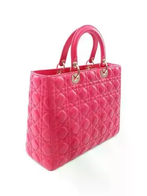 Dior 2010s Lady Cannage Tote Bag - Pink