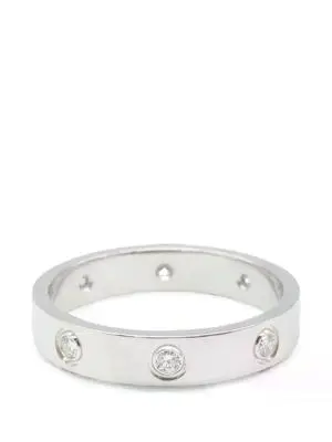 Cartier 2010s Love Diamond Ring - Silver