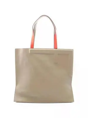Fendi 2010s Flip Logo-embossed Tote Bag