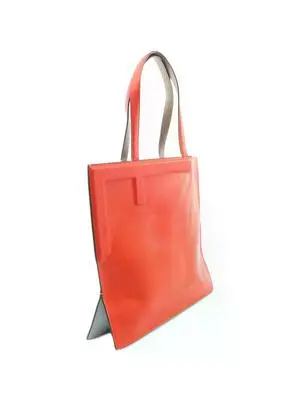 Fendi 2010s Flip Logo-embossed Tote Bag