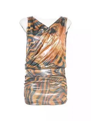 Alberta Ferretti Metallic Cocktail Dresses