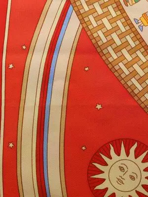 Hermès 2010s Donner La Main Scarf - Red