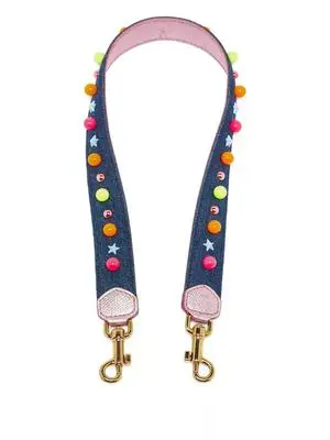 Dolce & Gabbana Bead-embellished Denim Shoulder Strap