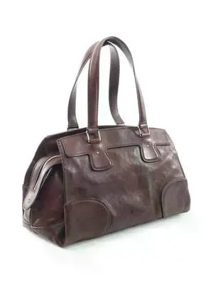 Celine 2000s Horse-carriage Charm Tote Bag