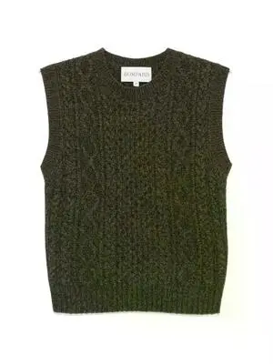 Eric Bompard Cable Knit Sleeveless Vest