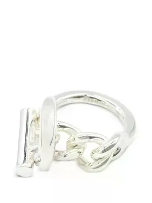 Hermès Tone Croisette Ring With Chunky Link Detail