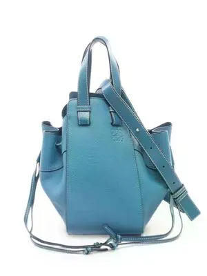 Loewe 2000s Small Hammock Drawstring Tote Bag - Blue