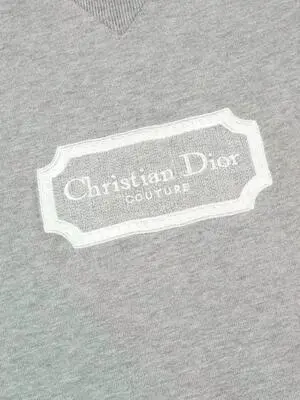 Dior 2010s Logo-embroidered T-shirt - Grey