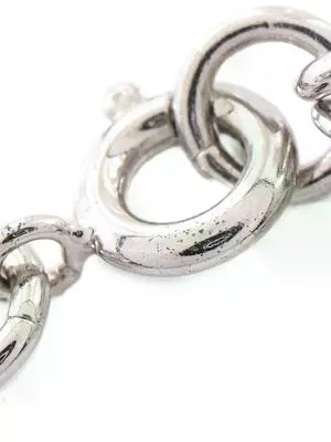 Dior 2010s Crystal Heart Padlock Necklace