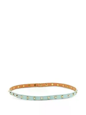 Versace Stud-embellishment Leather Belt