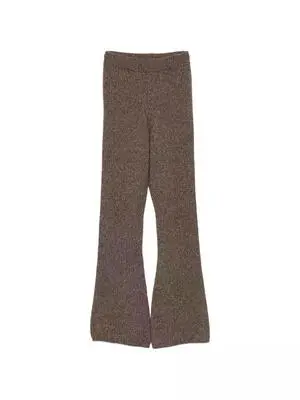 ELY ELY Fine-knit Flared Trousers