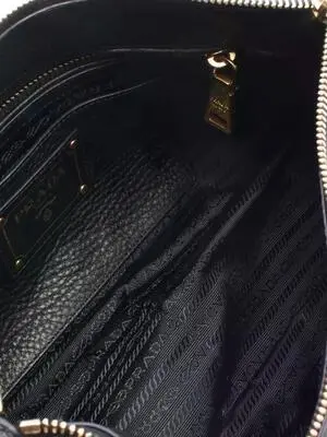 Prada Vitello Daino Shoulder Bag - Black