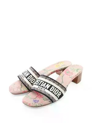 DIOR Christian Dior Dway Floral Pattern Sandals
