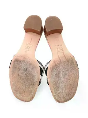 Dior Dway Floral Pattern Sandals - Pink