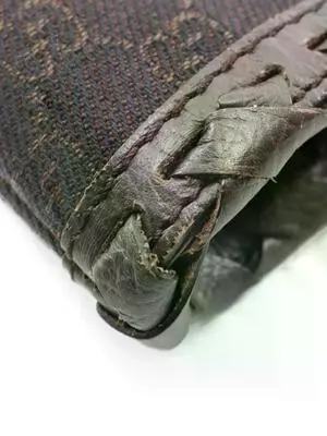 Gucci 2000s Bamboo Gg Canvas Tote Bag
