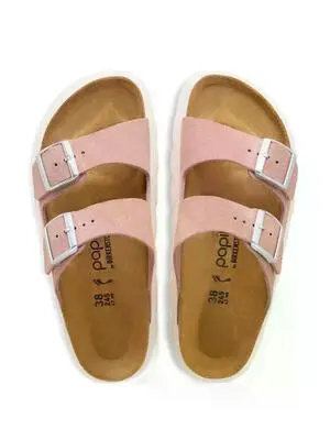 BIRKENSTOCK Arizona Buckle-fastening Platform Slides