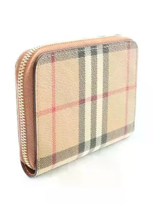 Burberry 2020s Check Zip-around Wallet - Neutrals