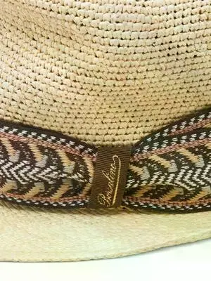 Borsalino Semi-crochet Straw Hat
