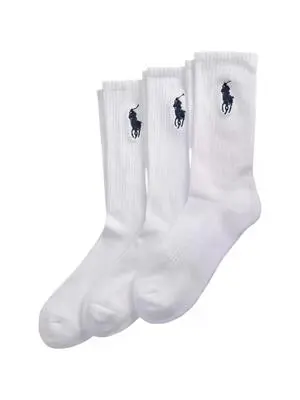 Polo Ralph Lauren Big Pony Crew Socks - White