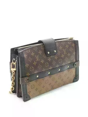 LOUIS VUITTON Trunk Monogram Reverse Canvas Clutch Bag