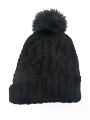 EUGEN DICK Pompom Cable-knit Beanie