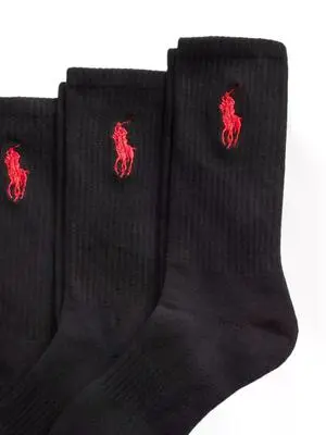 Polo Ralph Lauren Embroidered Pony Crew Socks