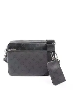 LOUIS VUITTON 2010s Trio Monogram Eclipse Messenger Bag - Black
