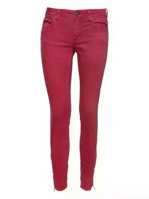 Burberry Burgundy Viscose Blend Skinny Jeans