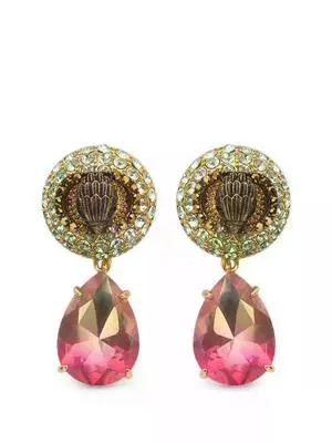 Kurt Geiger Eagle-head Crystal-embellished Earrings