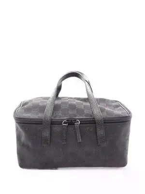 Gucci 2010s Gg-monogram Vanity Bag - Black