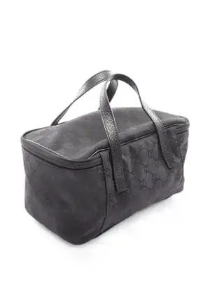 Gucci 2010s Gg-monogram Vanity Bag - Black