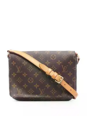 LOUIS VUITTON 2001 Musette Tango Monogram Shoulder Bag - Brown