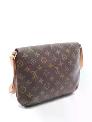 LOUIS VUITTON Monogram Canvas Musette Tango Shoulder Bag - Brown