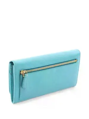 Prada 2000s Bi-fold Long Wallet - Blue