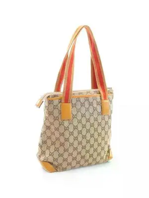Gucci 2000s Gg Canvas Tote Bag
