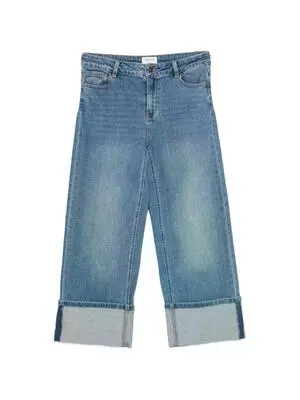 MAISON123 Denim Turn-up Cuff Jeans
