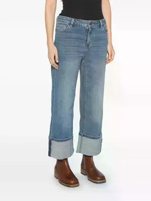 MAISON123 Denim Turn-up Cuff Jeans