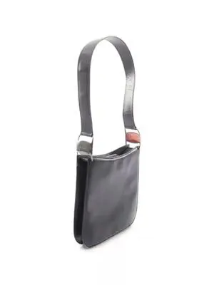 FERRAGAMO 2000s Logo-engraved Shoulder Bag - Black