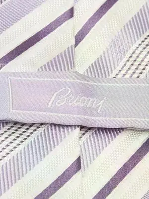 Brioni Diagonal-stripes Silk Tie